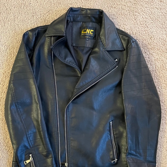 cnc mens collection | Jackets & Coats | Cnc Leather Jacket | Poshmark